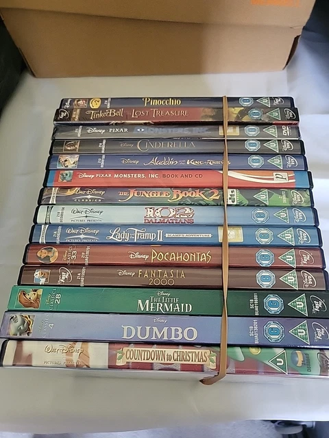 14 X DISNEY DVD Bundle Classic Foil DVDs Kids Children Job Lot ...