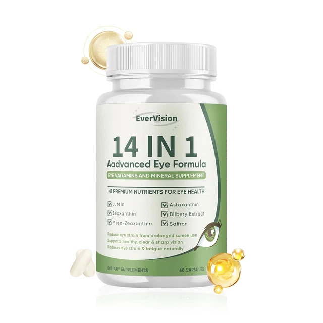 EVERVISION 14 IN 1 Advanced Eye Formula 60 Pieces Vision Protection ...