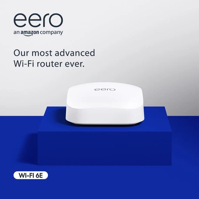 AMAZON EERO PRO 6E mesh Wi-Fi 6E router £225.00 - PicClick UK