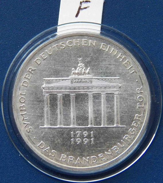 GERMANY SILBERGEDENKMÜNZE BERLIN 10D-Mark Das Brandenburger Tor ...