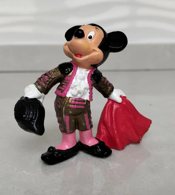MICKEY MOUSE BULL Fighter matador Bullyland Disney Figure RARE VERSION ...