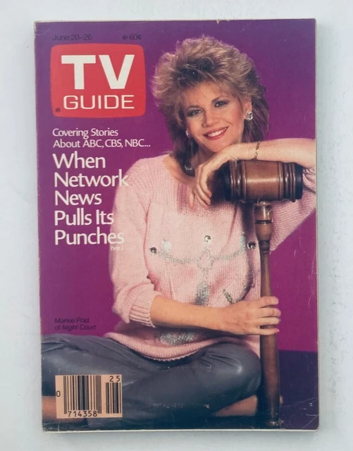 TV GUIDE MAGAZINE June 20 1987 Markie Post WA-Baltimore Ed. No Label £9 ...