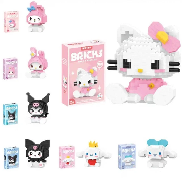 LEGO COSTRUZIONI BRICKS hello kitty my melody kuromi cinnamon EUR 25,61 ...