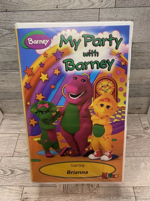 MY PARTY WITH BARNEY | Starring BRIANNA | Custom | VHS VIDEOTAPE | RARE ...