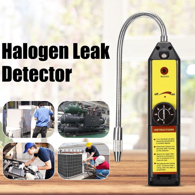 REFRIGERANT LEAK DETECTOR Halogen Leak Detector Freon Tester HVAC Tools ...