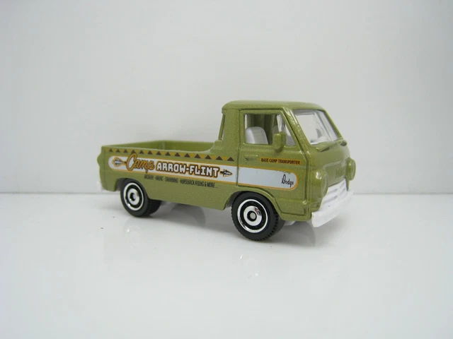 MATCHBOX 1966 DODGE A100 Pickup Truck Camp Arrow Flint Gold Mint £2.99 ...