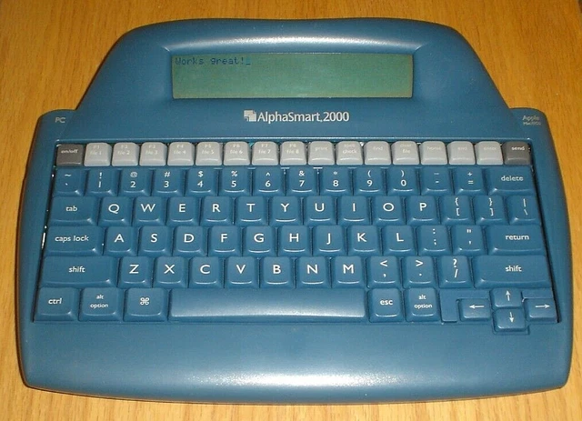 ALPHASMART 2000 PORTABLE Keyboard Word Processor Tested $34.99 - PicClick