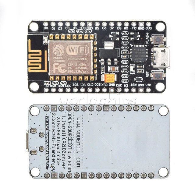 NODEMCU ESP-12E ESP8266 WiFi LUA CP2102/CH9102X PCB Development Board ...