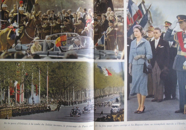 ALBUM REINE ELISABETH Ii A Paris Sagan Makarios Affaire Montesi Paris ...