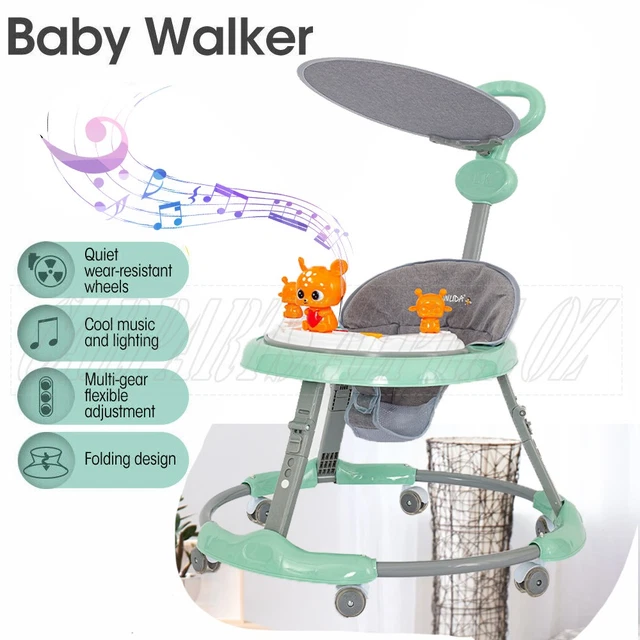 NEW 4 IN 1 Adjustable Baby Walker Stroller Kid Toy Ride Car Play ...