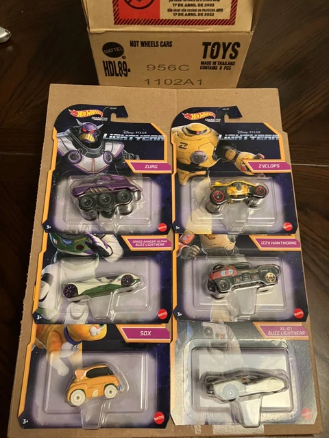 LIGHTYEAR CHARACTER CARS - Complete set (6) Hot Wheels Disney / Pixar ...