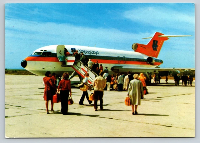 AVIACION BOEING 727 DE HAPAG-LLOYD FLUG Passenge Airlines Postcard 4x6 ...