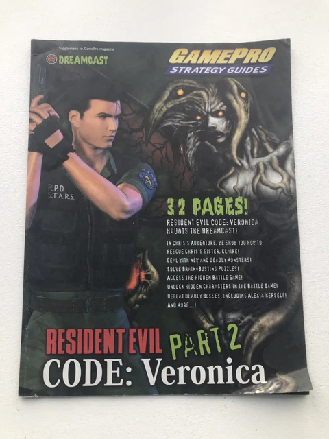 RESIDENT EVIL CODE: Veronica Strategy Guide Part 2 Game Pro $34.38 ...