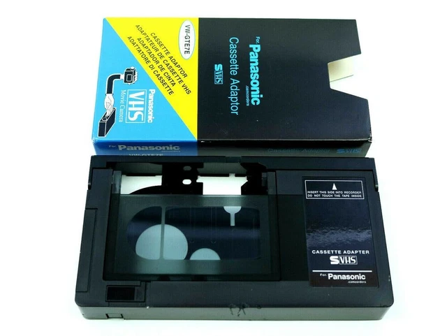 VHS TO VHS-C VHSC VHS C Tape Converter Adaptor Play Compact Cassette ...