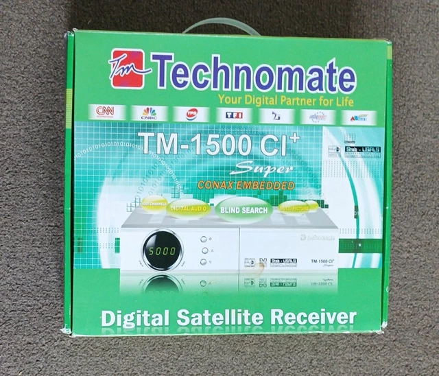 TECHNOMATE TM-1500 C1+ Super Digital Satellite Receiver Silver £25.00 ...