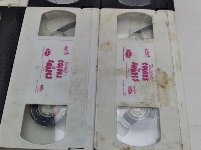 6 VHS TAPES Barney Elmo Bert & Ernie Elmocize Colors & Shapes EUR 6,37 ...