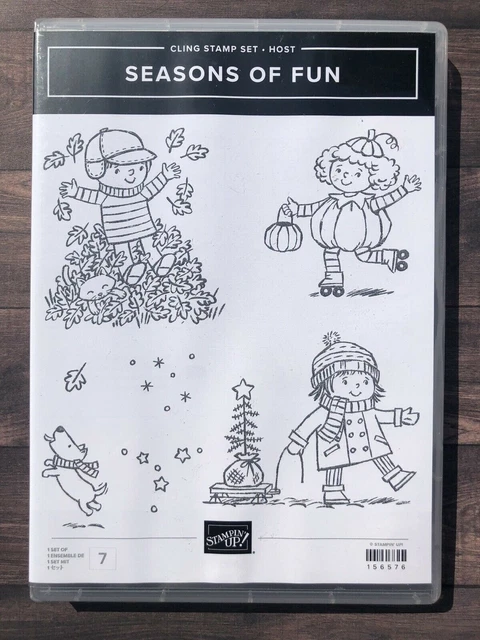 STAMPIN UP STEMPELSET SEASONS OF FUN neu EUR 11,00 - PicClick DE