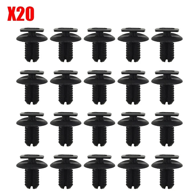 20X PLASTIC TRIM-CLIPS For Mercedes Bumper Grille Wheel Arch Lining ...