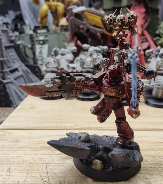WARHAMMER 40K CHAOS Space Marine Khorne Exalted Champion construit et ...