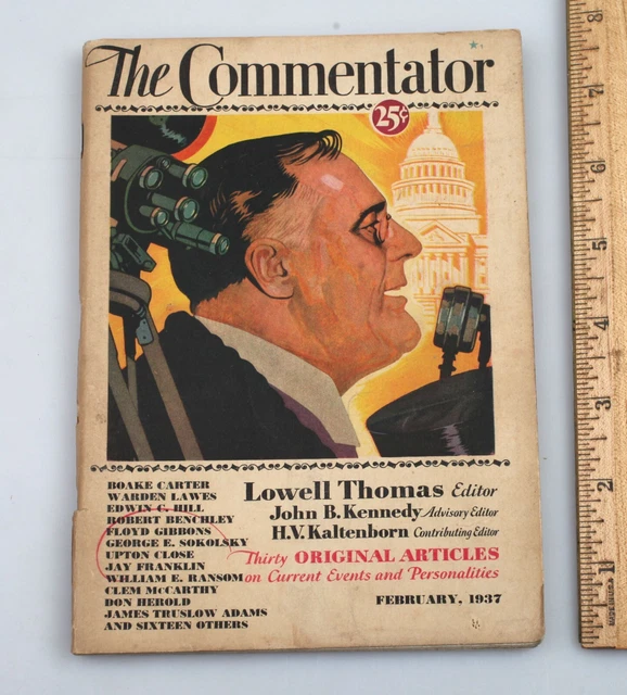 VINTAGE FEBRUARY 1937 Vol. 1 Issue Number 1 The Commentator Magazine ...
