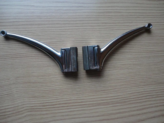 VINTAGE WINGARD CHROME Clamp on wing mirror arms, RARE Shed find £19.43 ...