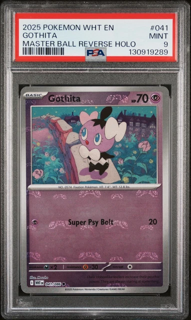 2025 POKEMON WHT En-White Flare Master Ball Reverse Holo #041 Gothita ...