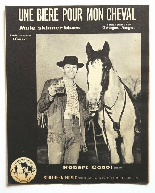 PARTITION VINTAGE SHEET music ROBERT COGOL : Une Bière pour mon Cheval ...
