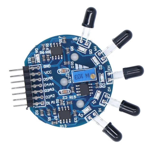 5 WAY FLAME Sensor Module Fire Extinguisher Sensor Board Digital Analog ...