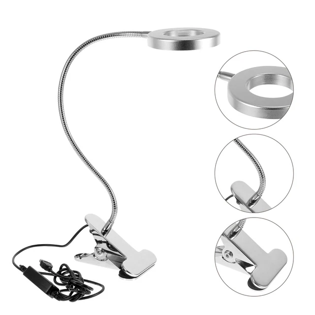 DESK LAMP CLAMP-ON Lamps LED Reading Light Simple Clip Night £15.99 ...