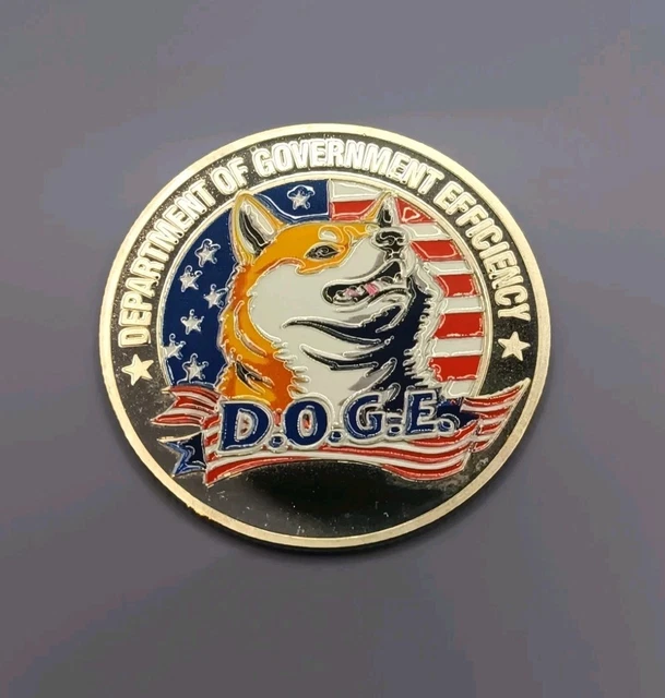 SILVER DONALD TRUMP Elon Musk DOGE Coin 2025 Commemorative $16.99 ...