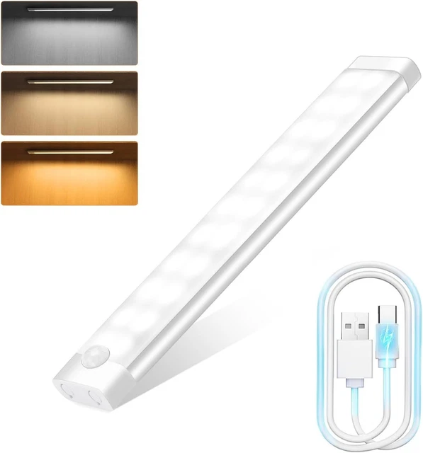 MOTION SENSOR LIGHTS - 20cm Under Cabinet Kitchen Lights, 3 Color ...