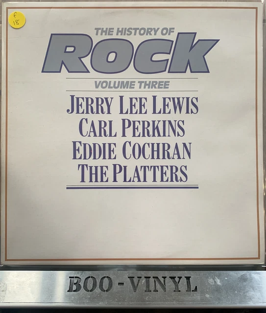 THE HISTORY OF Rock Vol 3 Eddie Cochran Jerry Lee Double Vinyl Record ...