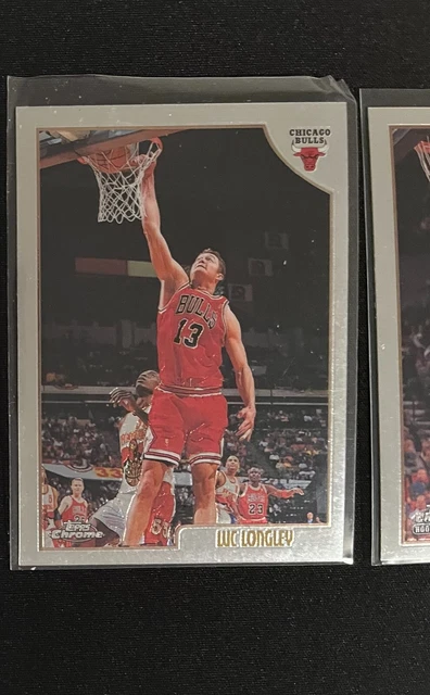 CHICAGO BULLS - Corey Benjamin, Ron Harper, Luc Longley 1998-99 Topps ...