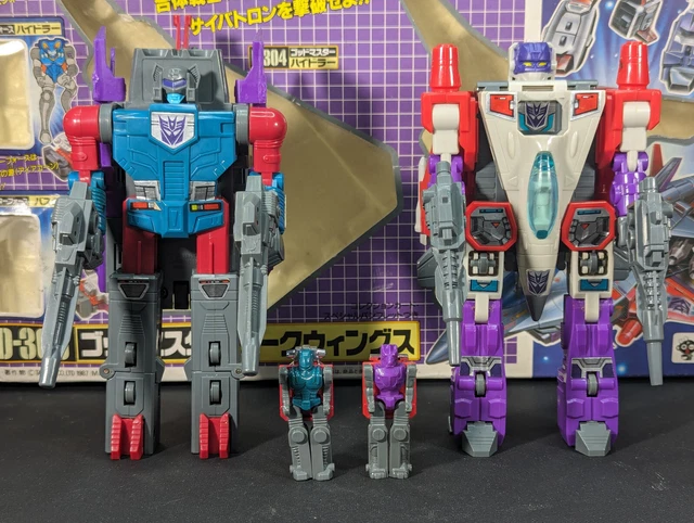 TRANSFORMERS G1 DARKWING Set regalo Buster Hydra completo Takara ...