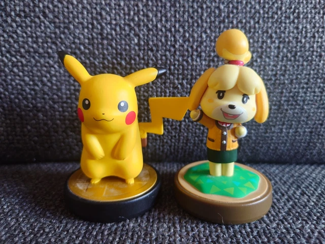 OFFICIAL NINTENDO PIKACHU & Isabelle Amiibo £14.99 - PicClick UK
