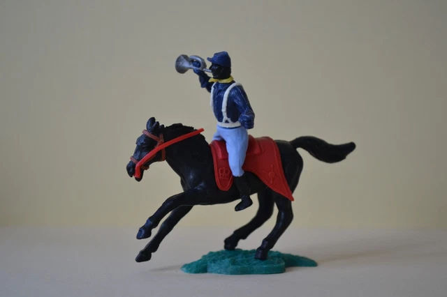 TIMPO UNION 7TH Cavalry mounted trooper- RARE black head. £14.39 ...