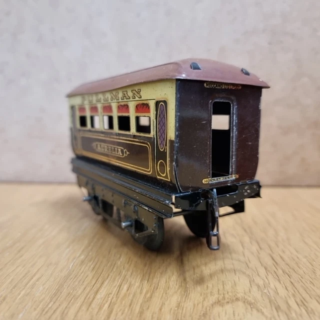 HORNBY SERIES O GAUGE 1926-41 M1/2 ‘AURELIA’ PULLMAN Parlour Car. Brown ...