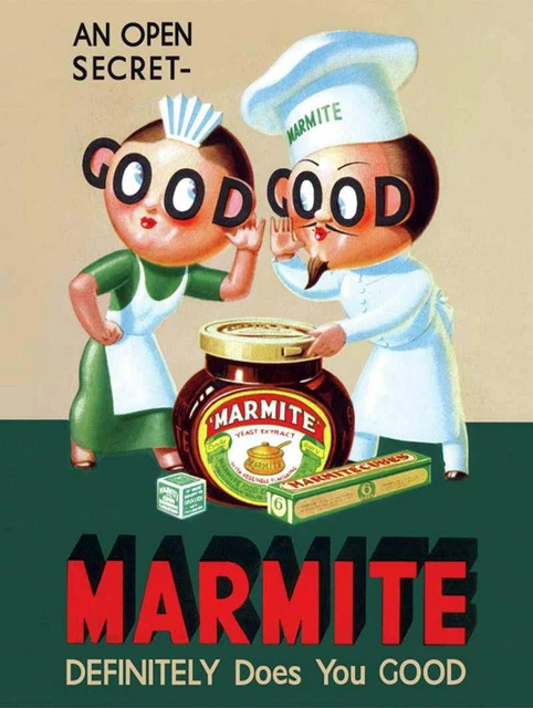 GOOD MARMITE, RETRO metal Sign/Plaque Wall vintage / Kitchen Gift £4.45 ...