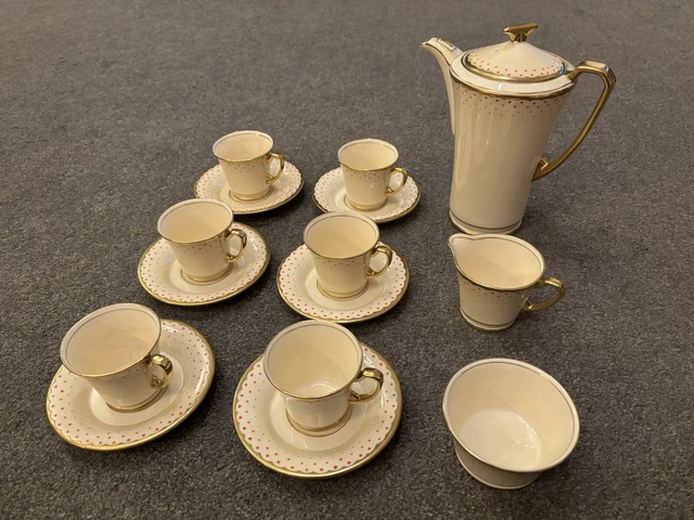 CROWN DEVON, ENGLAND porcelain tea /coffee set, Fieldings, pattern 248 ...
