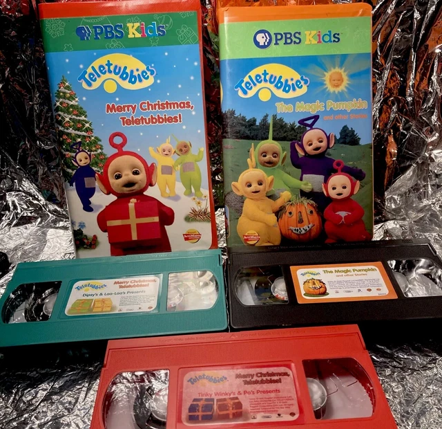 TELETUBBIES MERRY Christmas Teletubbies VHS 1999 2 Tape Set TESTED $17. ...