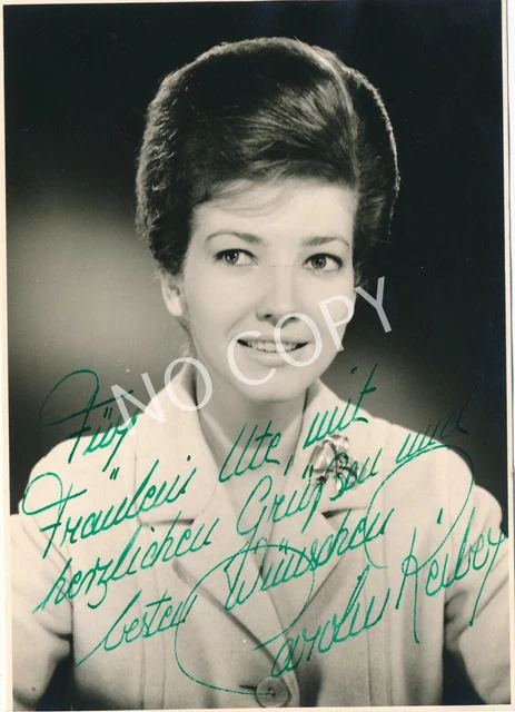 100% AUTOGRAPHE ORIGINAL Autographe Carte Dédicacé Carolin Reiber J1.39 ...