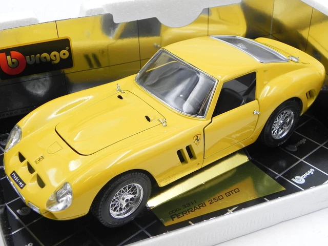 BURAGO FERRARI 250 Gto Jaune 1/18 Vintage Die Cast Bburago 3011 EUR 97 ...