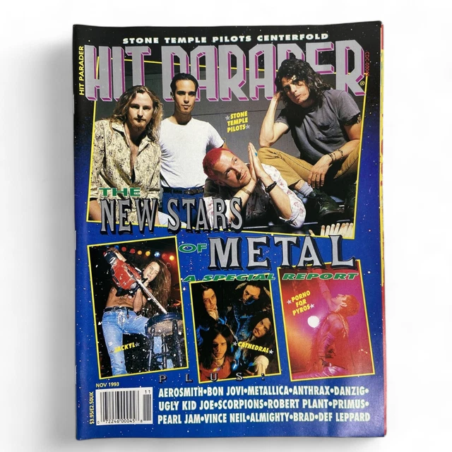 HIT PARADER MAGAZINE November 1993 STP Poster New Stars Of Heavy Metal ...