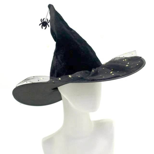 WITCH HAT 36CM High Pointed Wizard Hat Halloween Dress up Hat Witch ...