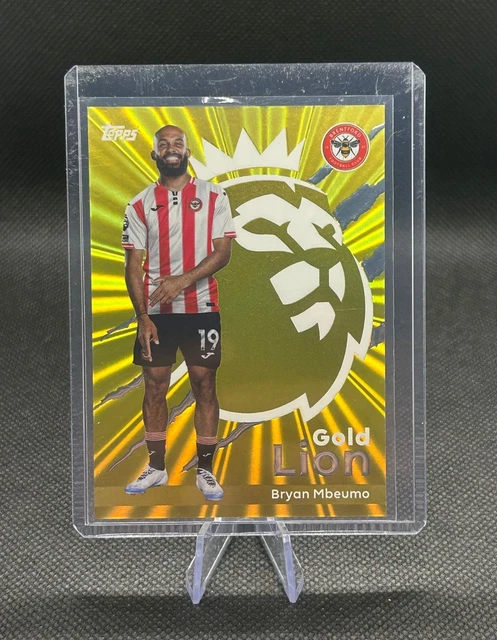BRYAN MBEUMO - Topps Premier League 2025-26 - Brentford - Gold Lion £4. ...
