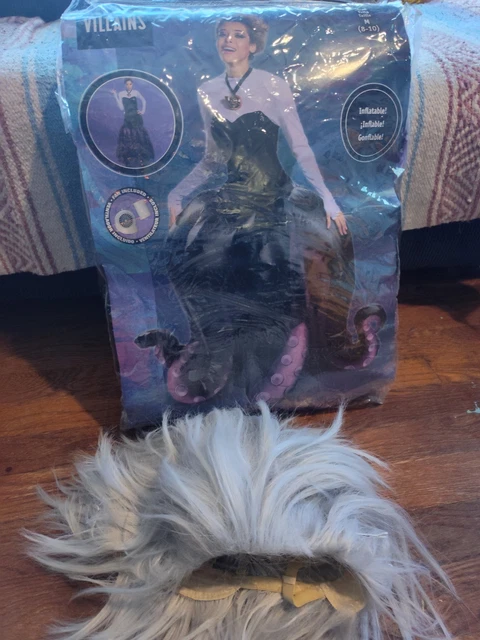 DISNEY VILLAIN URSULA Prestige Adult Costume Inflatable Disguise Fan ...