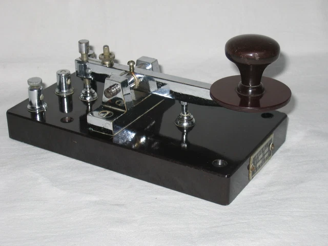 MORSE CODE STRAIGHT marine hand key, japanese circa 1942 £113.08 ...