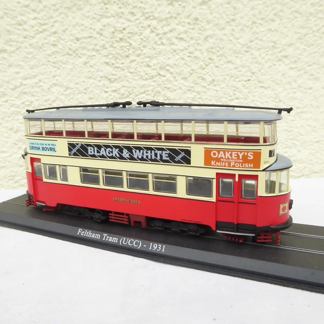 ATLAS EDITIONS H0 Straßenbahnmodell Feltham Tram London 1931 for H0 1/ ...