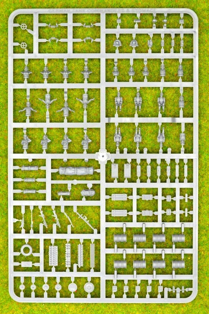 PLASTIC SOLDIER COMPANY German Tank Commanders and Stowage Sprue 15mm £ ...