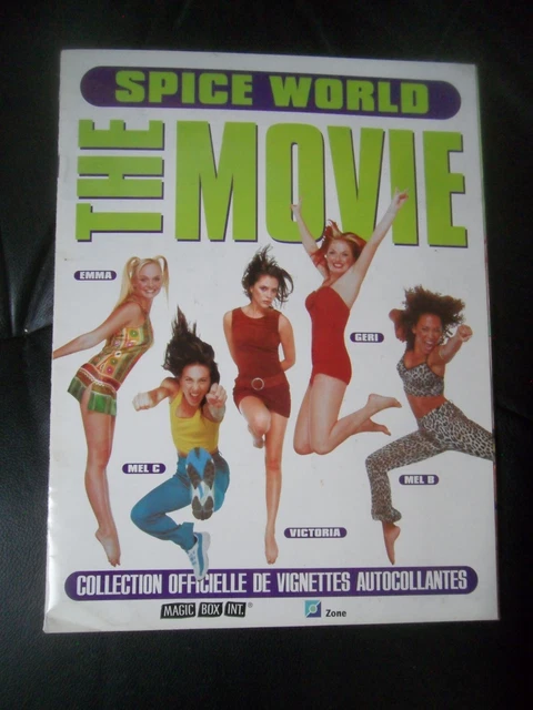 SPICE GIRLS - SPICE WORLD THE MOVIE Official Sticker Book ALBUM COMPLET ...